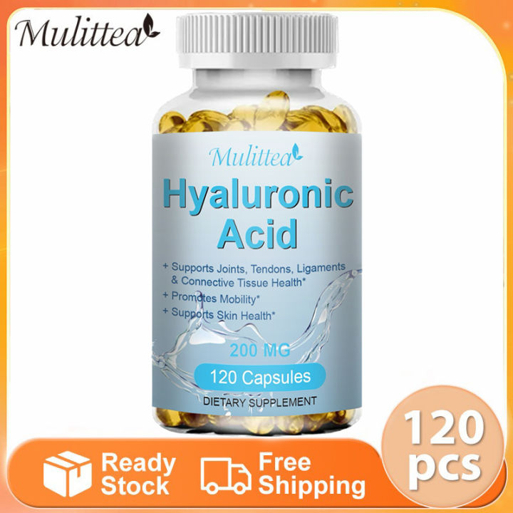 Mulittea Hyaluronic Acid With 25mg Vitamin C Per Serving Supports Skin Hydration Joints ...