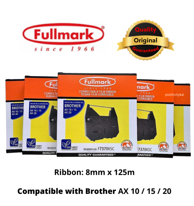 Fullmark Typewriter Ribbon F737BKSC for Brother AX Series / Compatronic ...