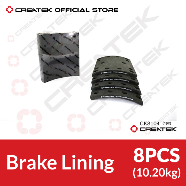 Brake Lining WG9231342068 (WG9231342069) Howo HC16 Rear 14 Holes ...