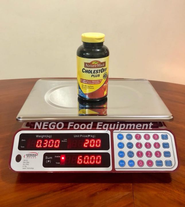 General Master Digital Weighing Scale 30 kg Capacity | Lazada PH