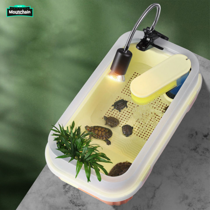 Turtle Tank Habitat Kit, Aquatic Tortoise Starter Enclosure With Multi ...