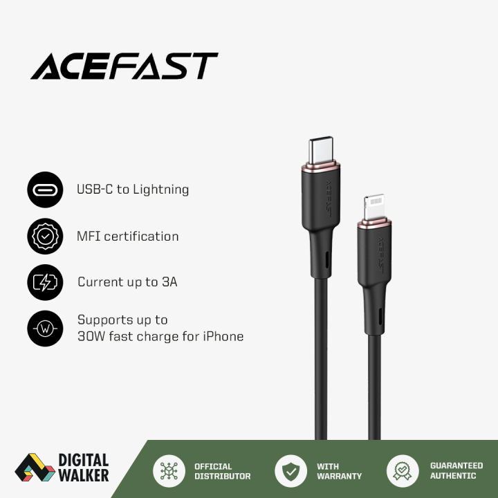 [Digital Walker] Acefast Mellow C2-01 USB-C to Lightning Cable 1.2M ...