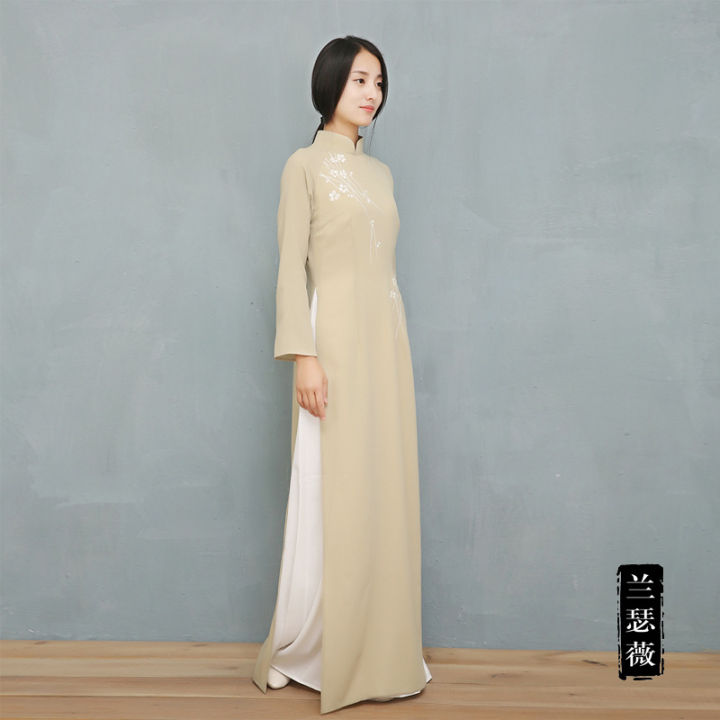 WGBLan Sewei Original Chinese Daily Improvement Cheongsam Retro Zen Tea ...