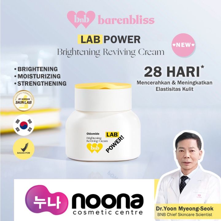 BNB BARENBLISS LAB BRIGHTENING REVIVING CREAM 30G | Lazada Indonesia