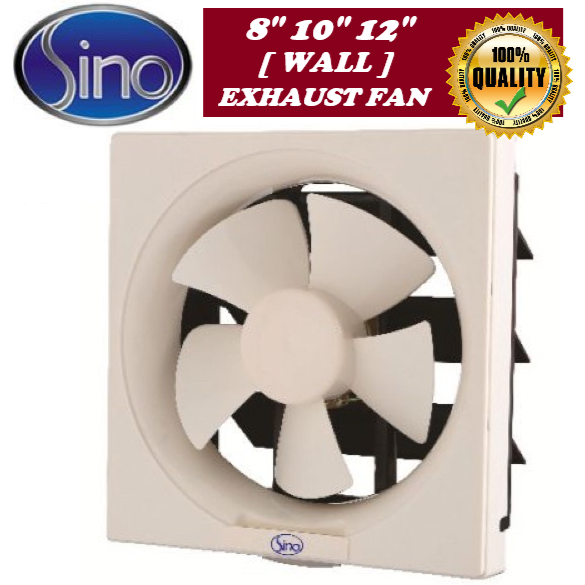 🔥READY STOCK🔥 SINO 8" 10" 12" Ceiling / Wall Exhaust Fan Ventilation ...