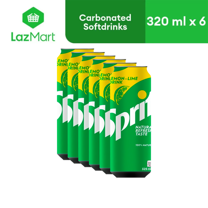 Sprite 320mL x 6 cans | Lazada PH