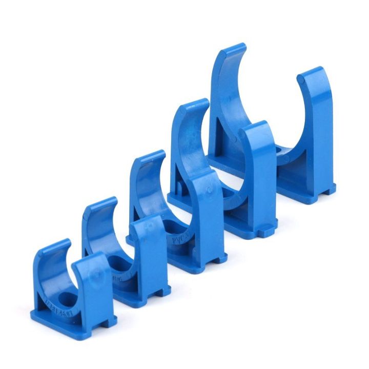 5pcs PVC Pipe Clamp 20/25/32/40/50mm Paip Bracket Blue PVC Pipe Support ...