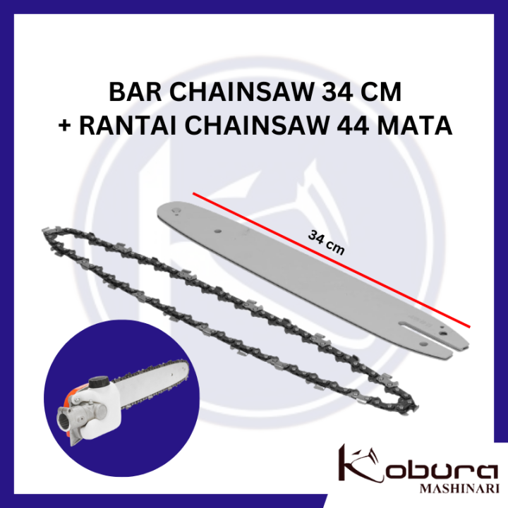 Bar Chainsaw 34cm + Rantai Chainsaw 44 Mata | Lazada Indonesia