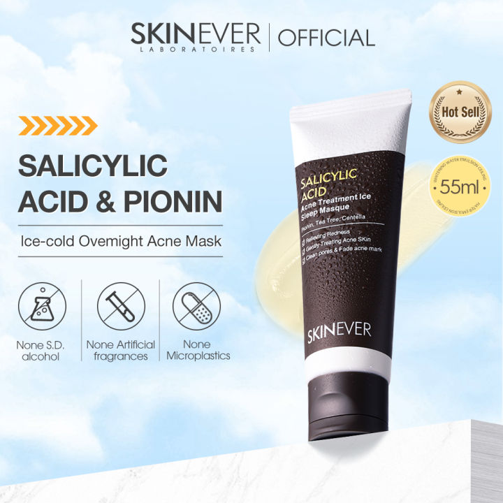 SKINEVER Travel Outfit Salicylic Acid Ice Sleep Masque Acne Treatment ...
