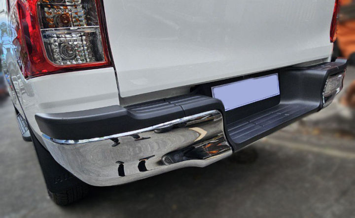 Toyota Hilux Black Chrome Rear Bumper Rear Bar | Lazada PH