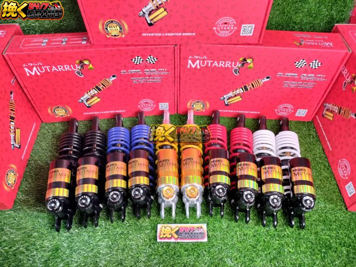 MUTARRU INVERTED SHOCK 365mm SPRING PRELOAD/REBOUND ADJUSTER ...