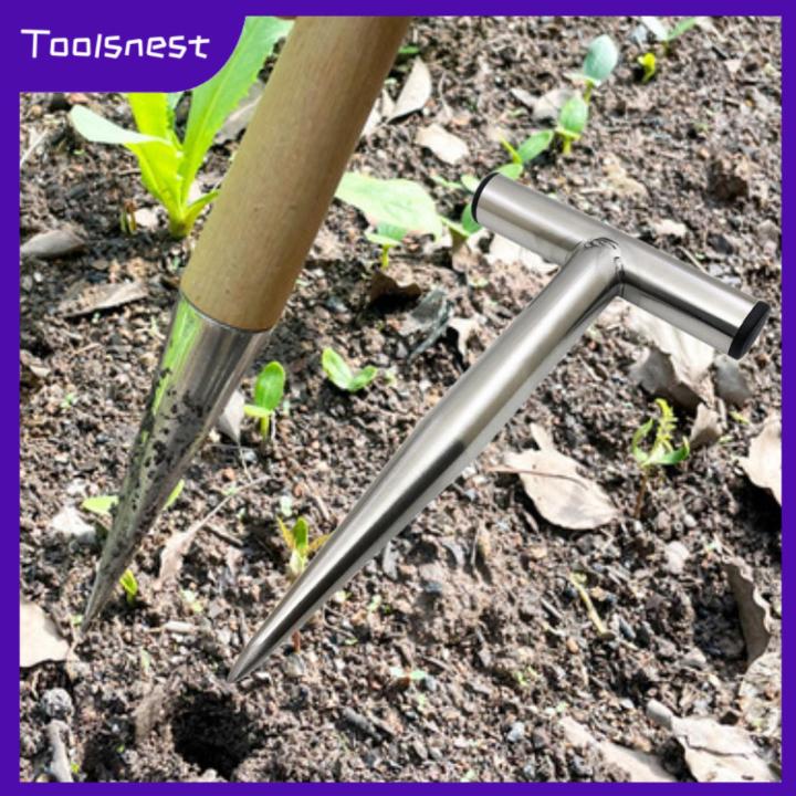 Toolsnest Seeds Dibber Sturdy T Handle Garden Tool Easily Cleaning ...