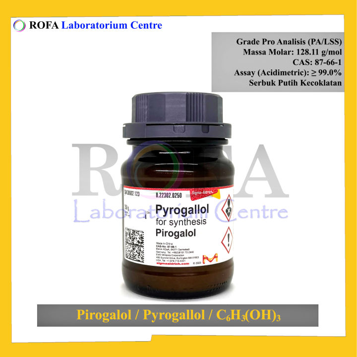 Pirogalol / Pyrogallol / C6H3(OH)3 Pro Analis Merck | Lazada Indonesia