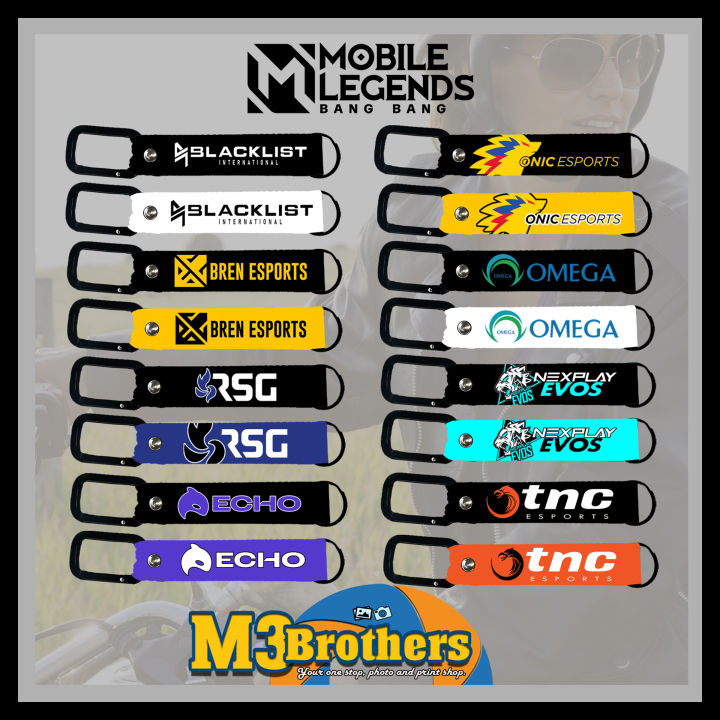 MOBILE LEGENDS ML ESPORTS TEAM KEYLACE / KEYCHAIN /KEY HOLDER | Lazada PH