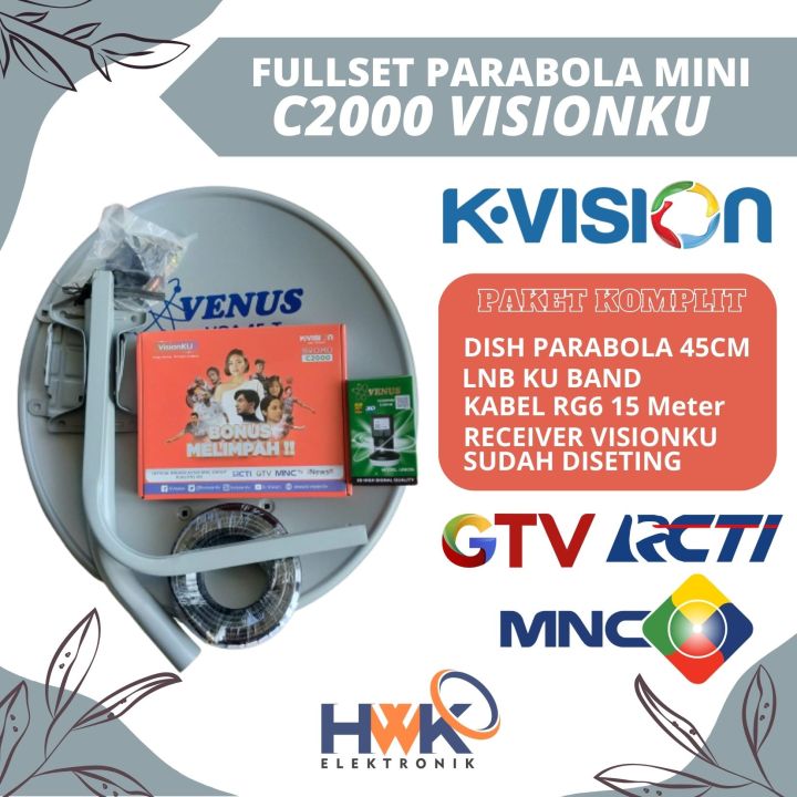 PAKET PARABOLA MINI VISIONKU FULLSET PARABOLA KU BAND K-VISION HARGA ...