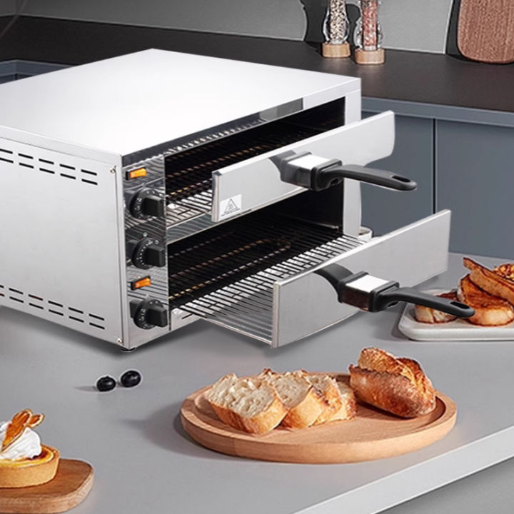 12-inch Pizza Oven Commercial Electric Single-layer Pizza Oven Toaster ...