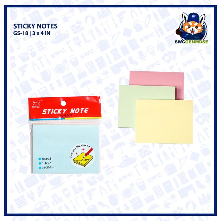 Sticky Notes | 3 IN | 100 Sheets | Lazada PH