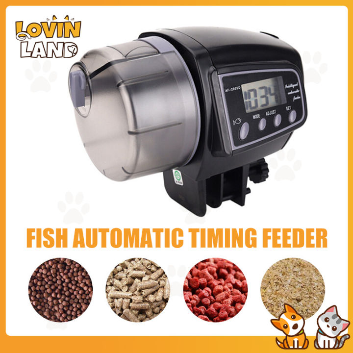 RUSEN Aquarium Auto Feeders Fish Automatic Timing Fish Feeder | Lazada