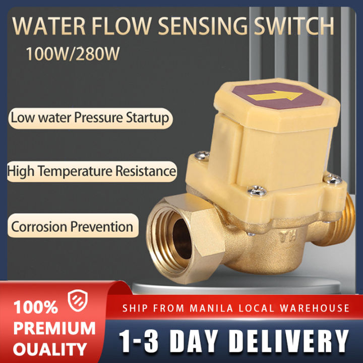 Brass Water Flow Switch Thread Sensor Automatic Control Switch for 220V ...