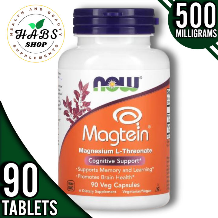Magtein Magnesium L Threonate, Now Foods 90 Veg Capsules | Lazada PH