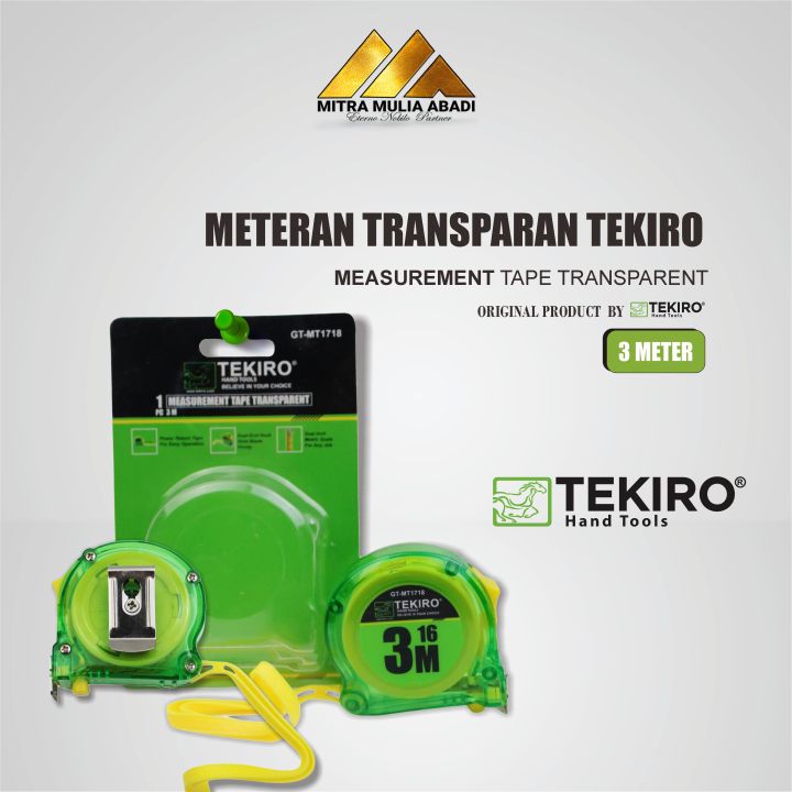Meteran Tekiro transparan 3 Meter | Meteran Tekiro 3 Meter l Meteran ...