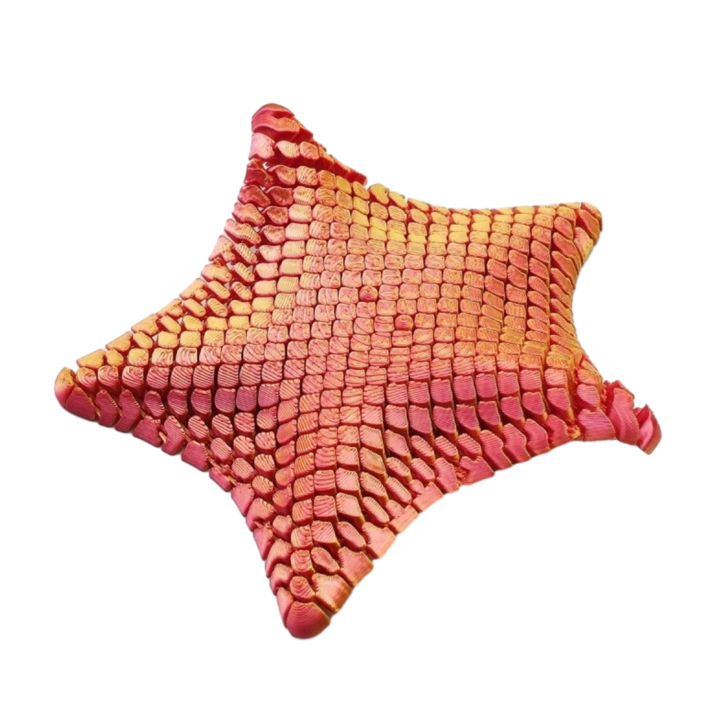 yeqinhuia Anxiety Relief Fidget Toy Bendable Star Stress Toy 3d Printed ...