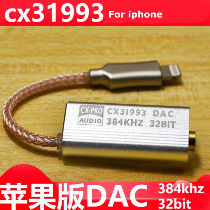 Dac Cx31993 Headphone Amplifier Hifi Decoding Amp Adapter Sound Card For Iphone Ios Android Type