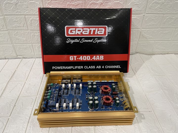 เพาเวอร์แอมป์GRATIA GT-400.4AB CLASS AB 4 CHANNEL | Lazada.co.th