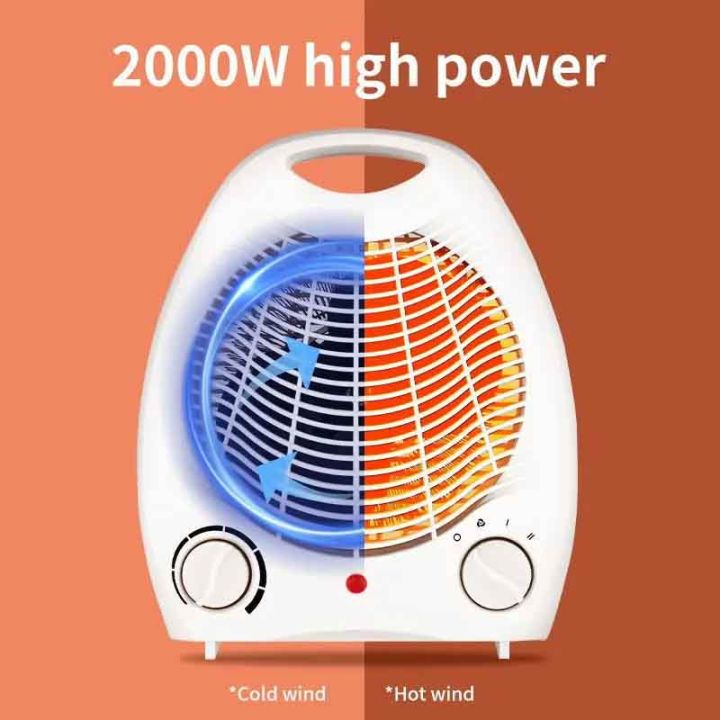 1000W/2000W Electric Fan Room Heater 220V Portable Electric Space ...
