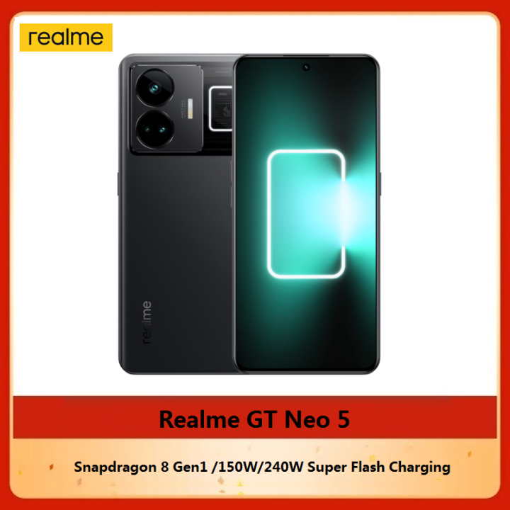 Global rom Realme GT Neo 5 Smartphone 6.74 inch 144Hz 1.5k Screen Snapdragon 8 Gen1 plus 240W ...