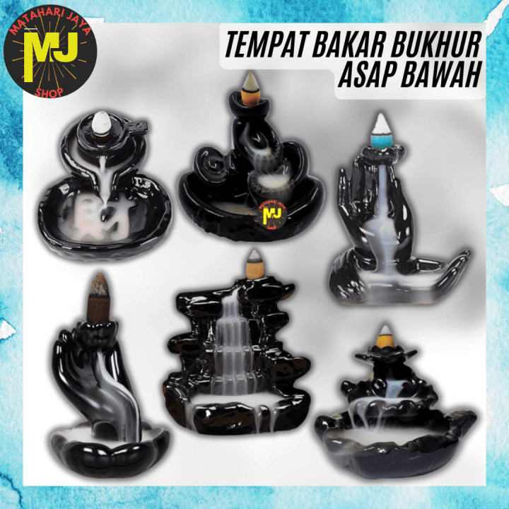MJ Tempat Bakar Dupa Asap Turun Kebawah Keramik / Bukhur Air Terjun ...