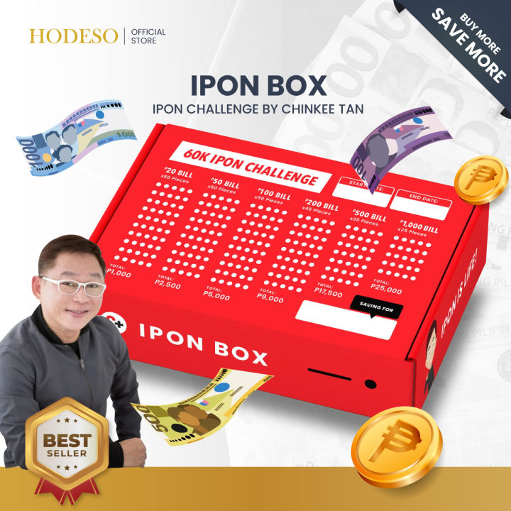 Hodeso 1pc Ipon Box Ipon Challenge by Chinkee Tan | Lazada PH