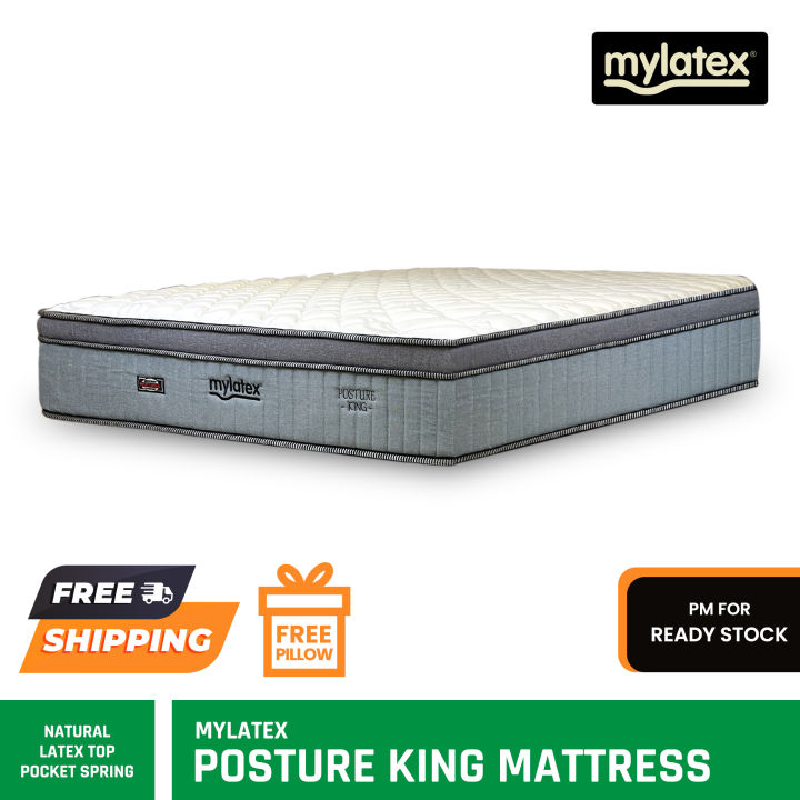MyLatex POSTURE KING (12 inch), 100% Natural Latex Top Pocket Spring ...