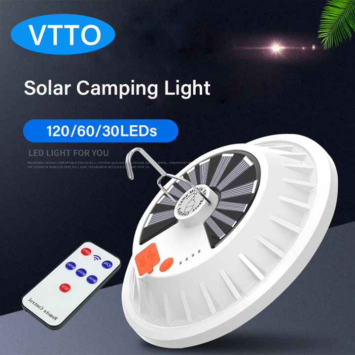 VTTO Đèn Bóng Đèn LED Sạc Được 300W Đèn Sạc Năng Lượng Mặt Trời Điều ...