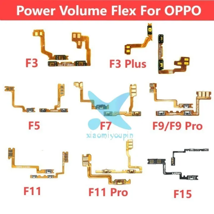 Power Volume Flex Cable For OPPO F3 F3 Plus F5 F7 F9 F9 Pro F11 F11 Pro ...
