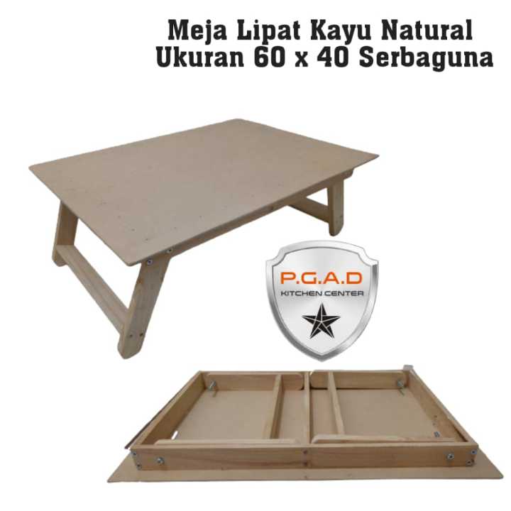 MEJA LIPAT LESEHAN SERBAGUNA UKURAN 60 X 40 | Lazada Indonesia
