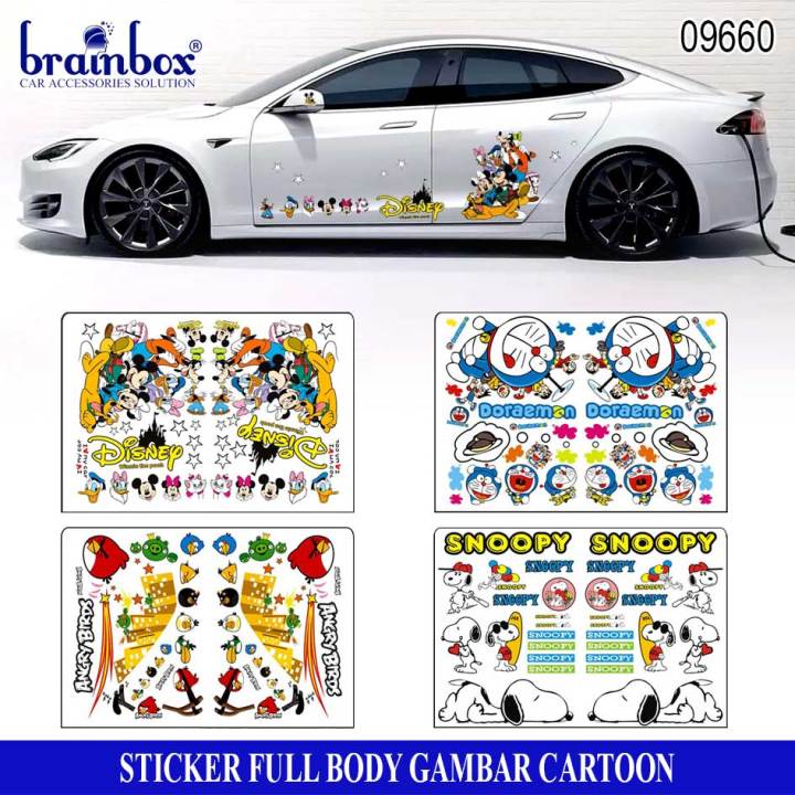 HIGH QUALITY Stiker Cartoon Tempelan Bodi Mobil Car Full Body Sticker ...