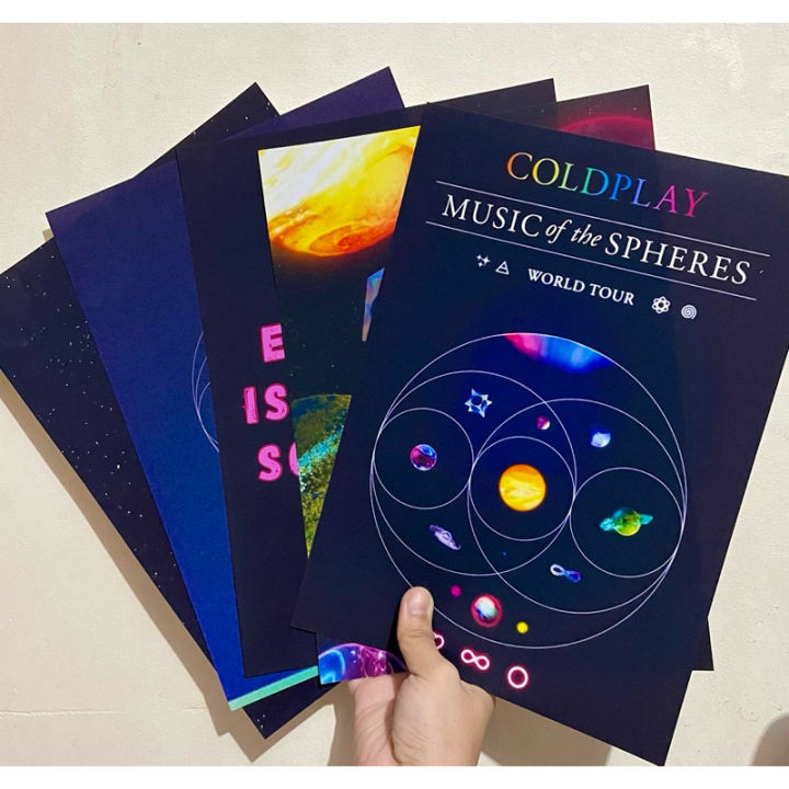A4 Posters Coldplay Music of the Spheres Wall decor Coldplayers Merch ...