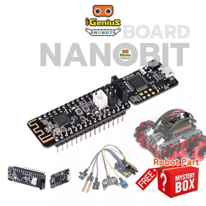 บอร์ด Kittenbot Nanobit สำหรับการเขียนโค้ดหุ่นยนต์ด้วย Arduino Makecode | Lazada.co.th