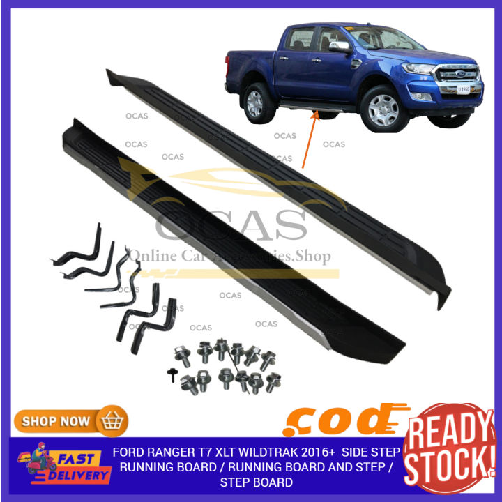 OCAS 2pcs FORD RANGER T7 XLT WILDTRAK 2016+ ABS Plastic Aluminum Alloy ...