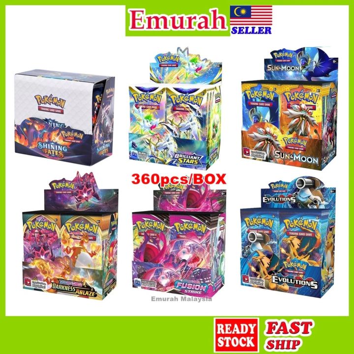 POKEMON CARD BOX (360pcs) Pokemon Cards DX Prismatic Brilliant Stars ...