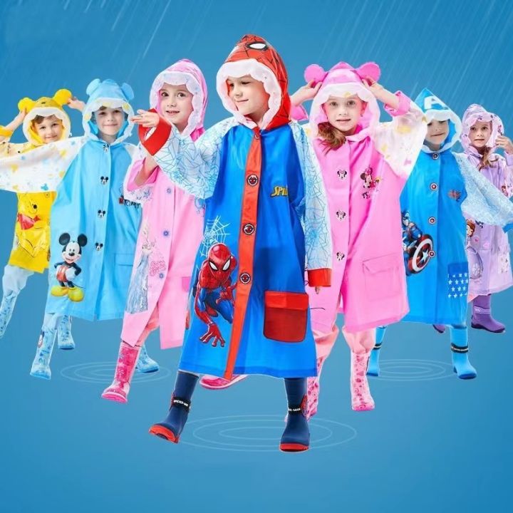 EVA raincoat makapal raincoat for kids with backpack allowance rain ...