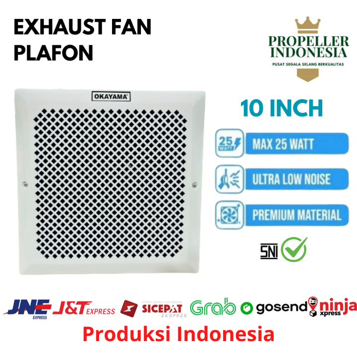 Exhaust Fan Plafon 10 Inchi Kipas Plafon 10 Inch Kipas Blower Hexos ...