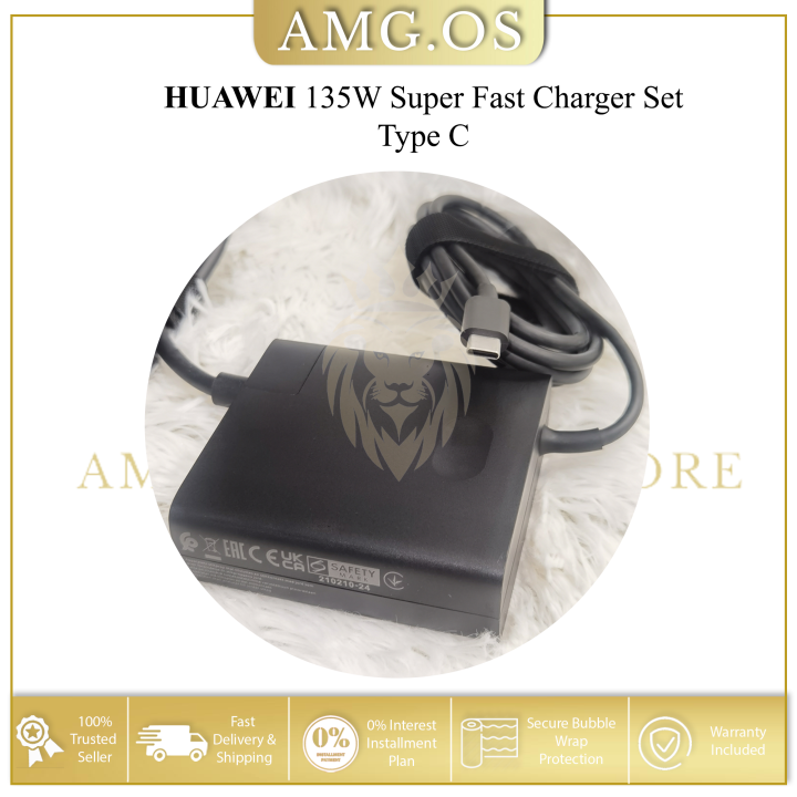 Huawei 135W USB-C Super Fast Charger Power Adapter Original ...