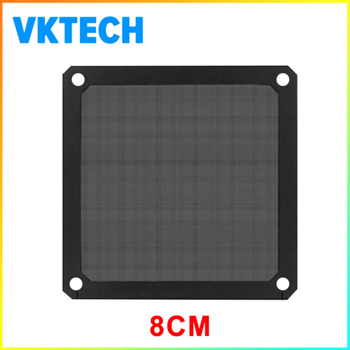 [Vktech] PC Case Fan Dustproof Mesh Cover Net Guard Black Magnetic ...