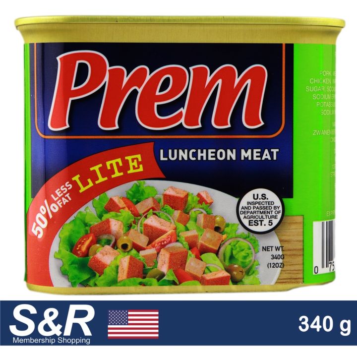 Prem Lite Luncheon Meat 340g 。 | Lazada PH