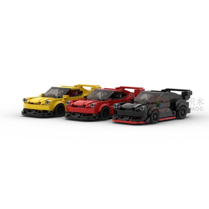 MOC Porsche 911 RWB Super Sports Cars Building Blocks Toys For Kids ...