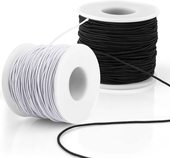 1mm Elastic Cord 50m Elastic String Bead Cord for Bracelets Stretchy ...
