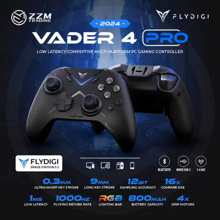 FLYDIGI Vader 3 Pro Wireless Gaming Controller Bluetooth Gamepad 3ms ...