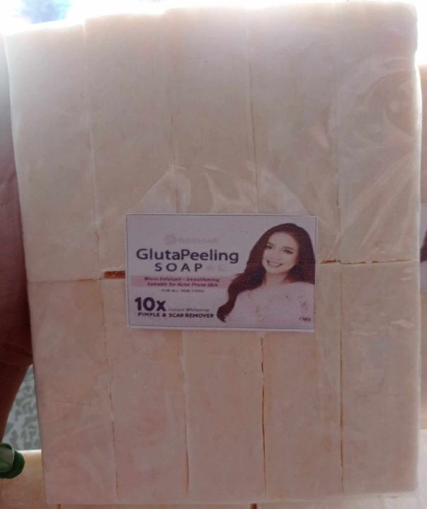 Rosmar GlutaPeeling Soap 10x scar remover legit Scrap 1kilo | Lazada PH